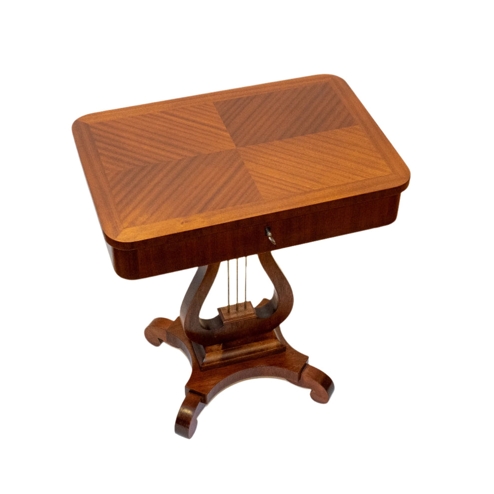Neoclassical Lyre Table, Sweden 1935 – Eileen Lane Antiques